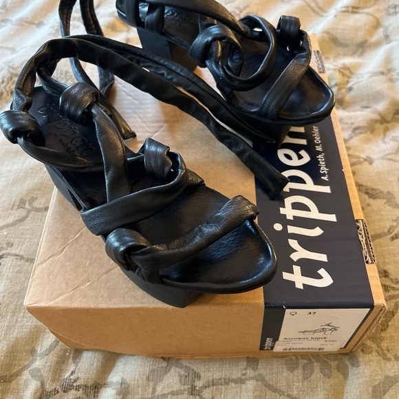 Trippen | Shoes | Trippen Acrobat Kabuki Heeled Sandals | Poshmark